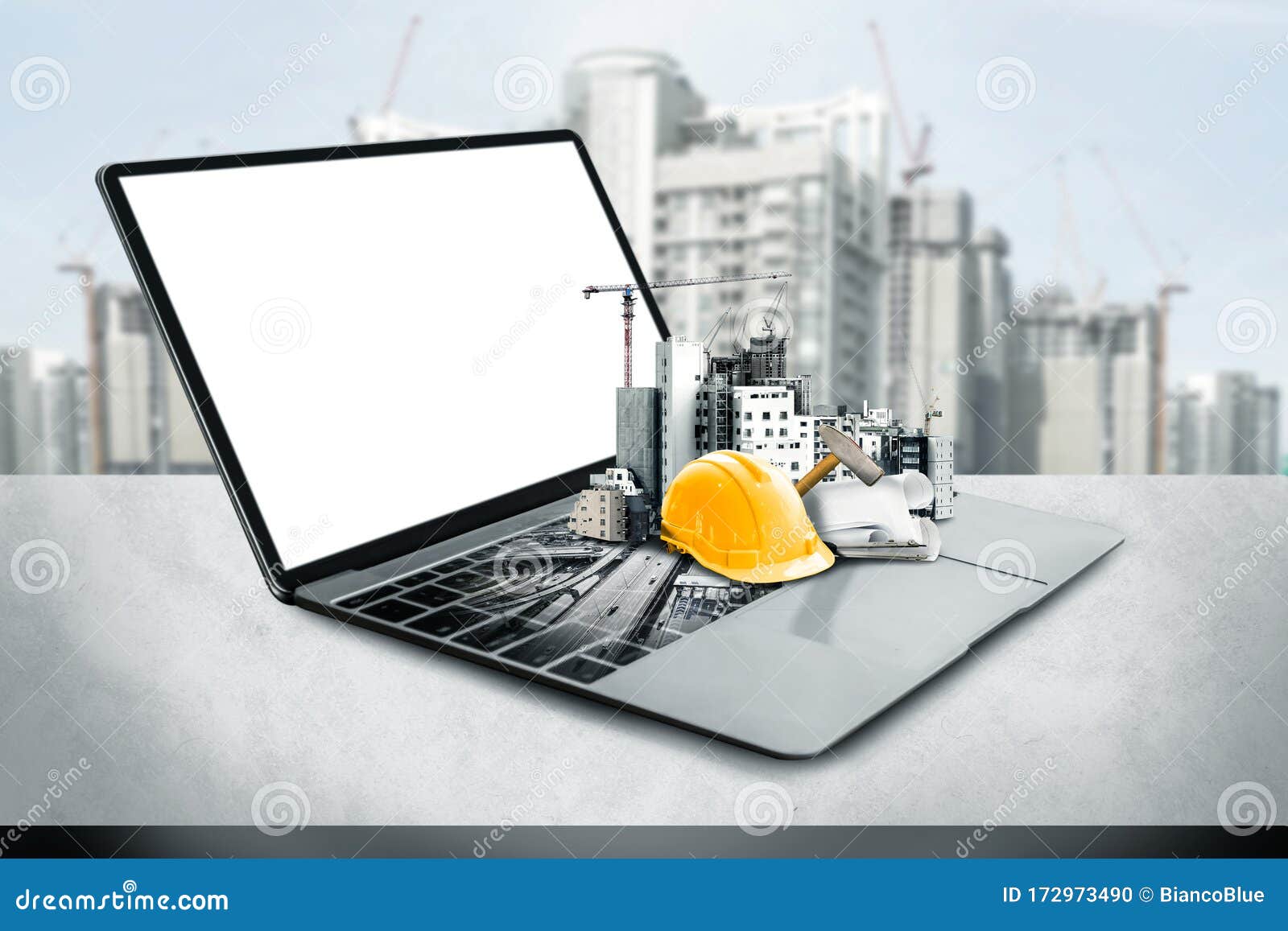 Innovative Architecture and Civil Engineering Plan Stock Photo - Image ...