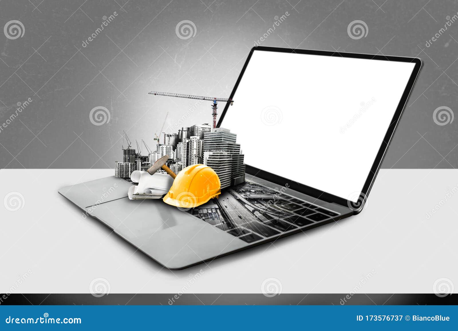 Innovative Architecture and Civil Engineering Plan Stock Image - Image ...