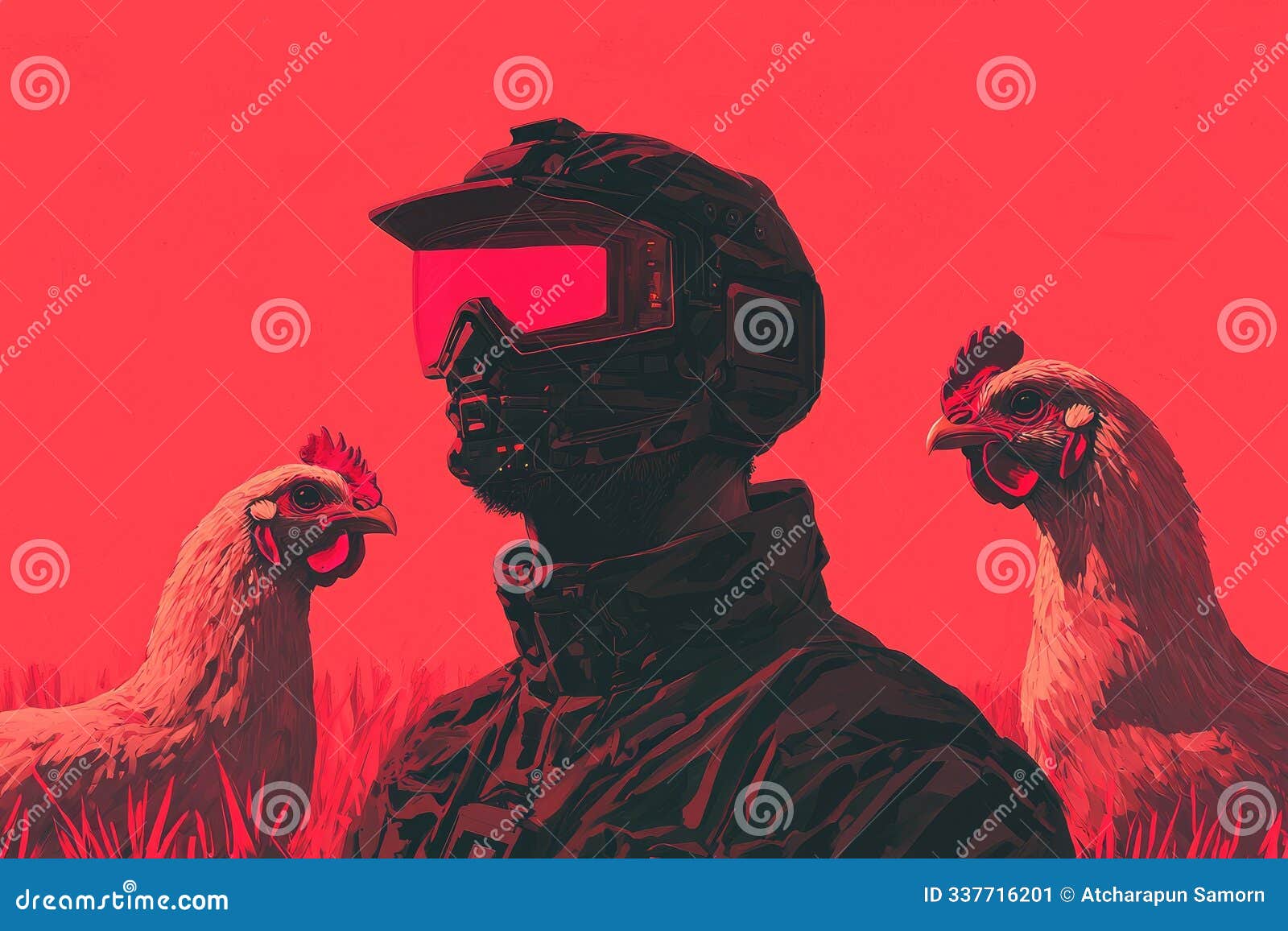 Innovative Automated Feeding System for Chickens Stock Image - Image of ...