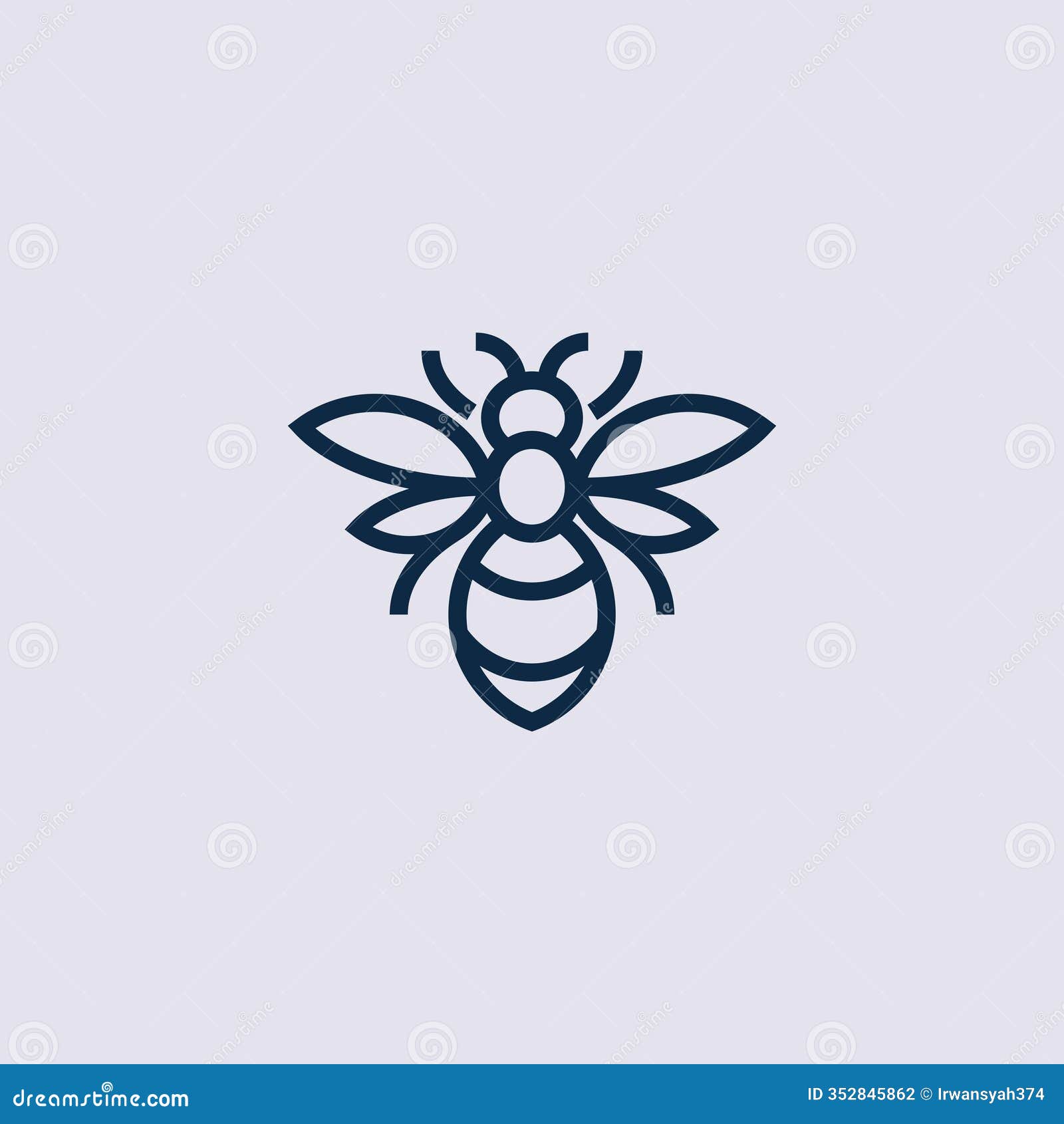 Innovative Bee Logos for Visionary Designs Stock Illustration ...