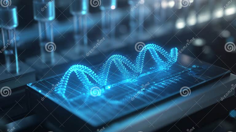 Innovative Bio-computer Technology Visualizes Complex Data Patterns in Real-time Stock Photo ...
