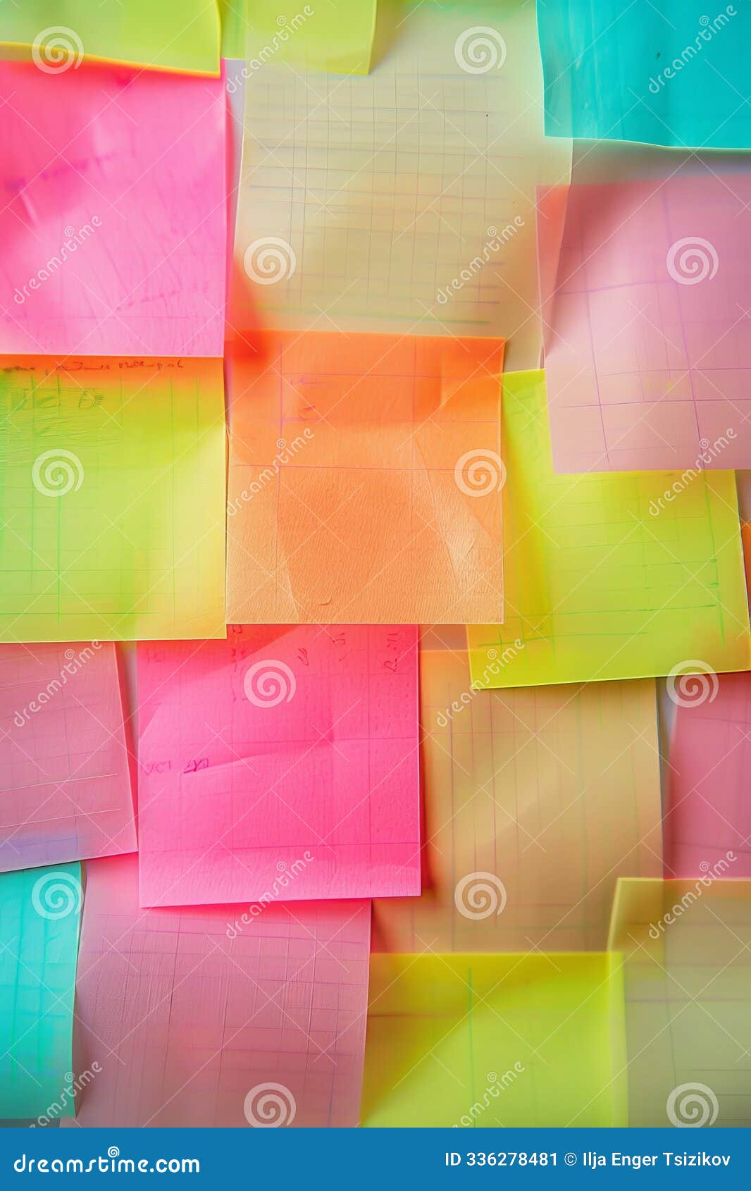 Innovative Brainstorming Session Visualized Through Colorful Sticky ...