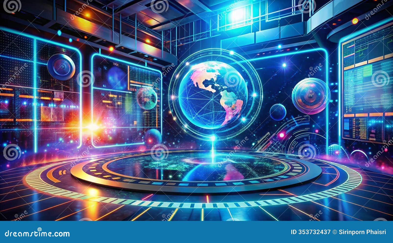 Innovative Business Solutions Visualize The Future With Futuristic ...