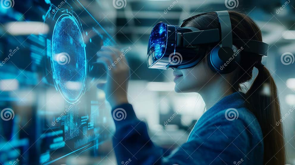 Innovative Classroom Student Engages with Ai and Vr Technology for ...