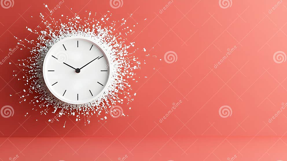 Innovative Clock Design Featuring Explosive Network Paths Against a ...