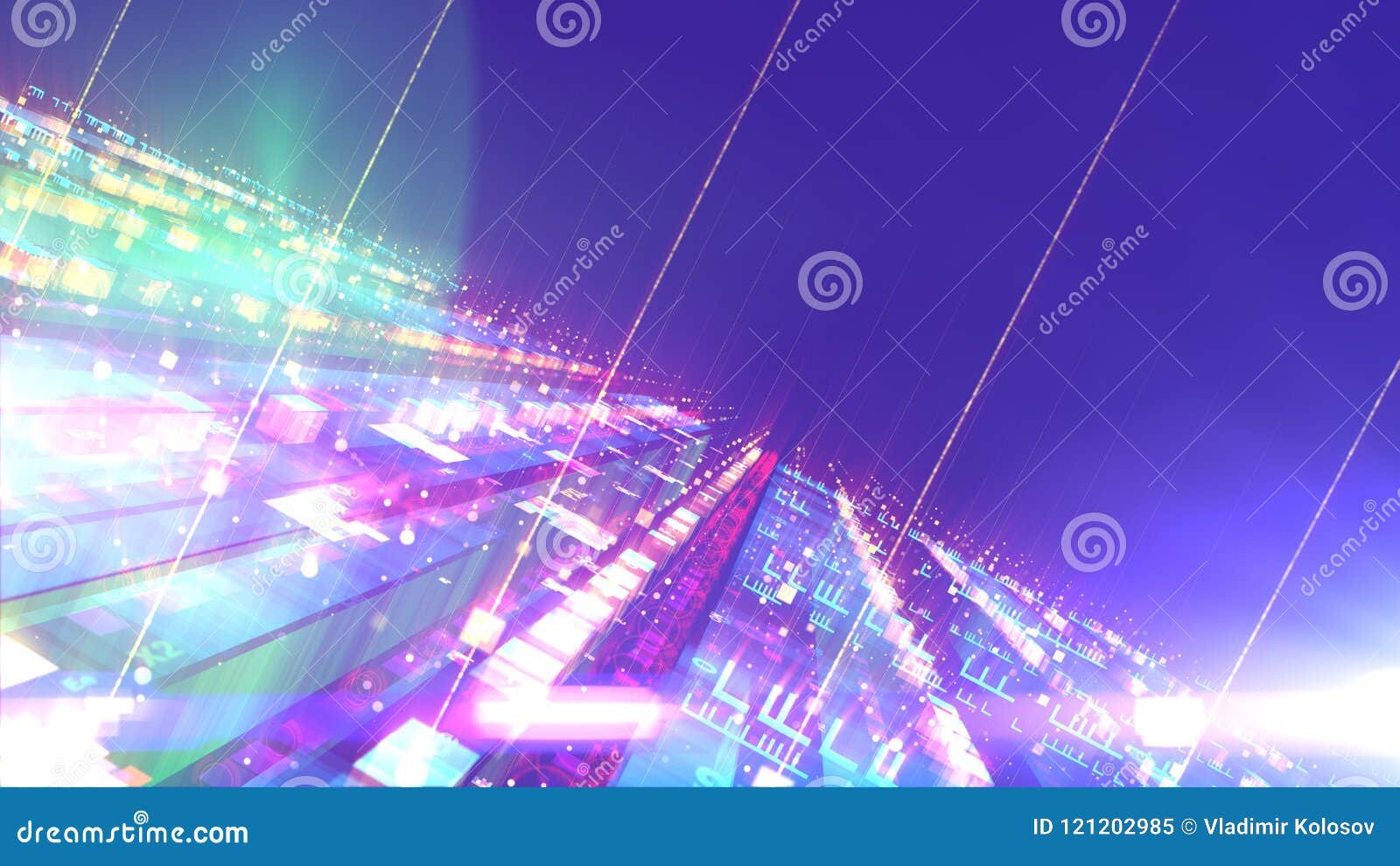 Innovative Colorful Space Design Structure Stock Illustration ...