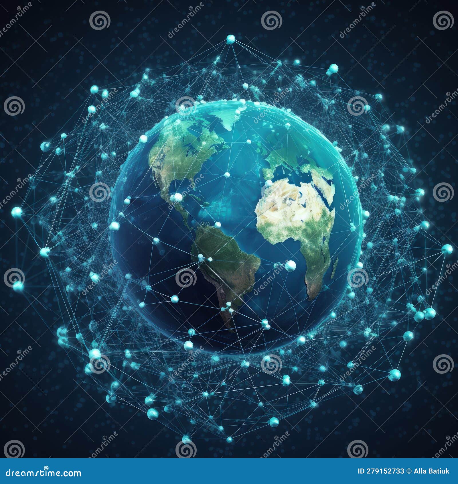 Innovative Communication Tech, Concept of a Globally Connected World ...