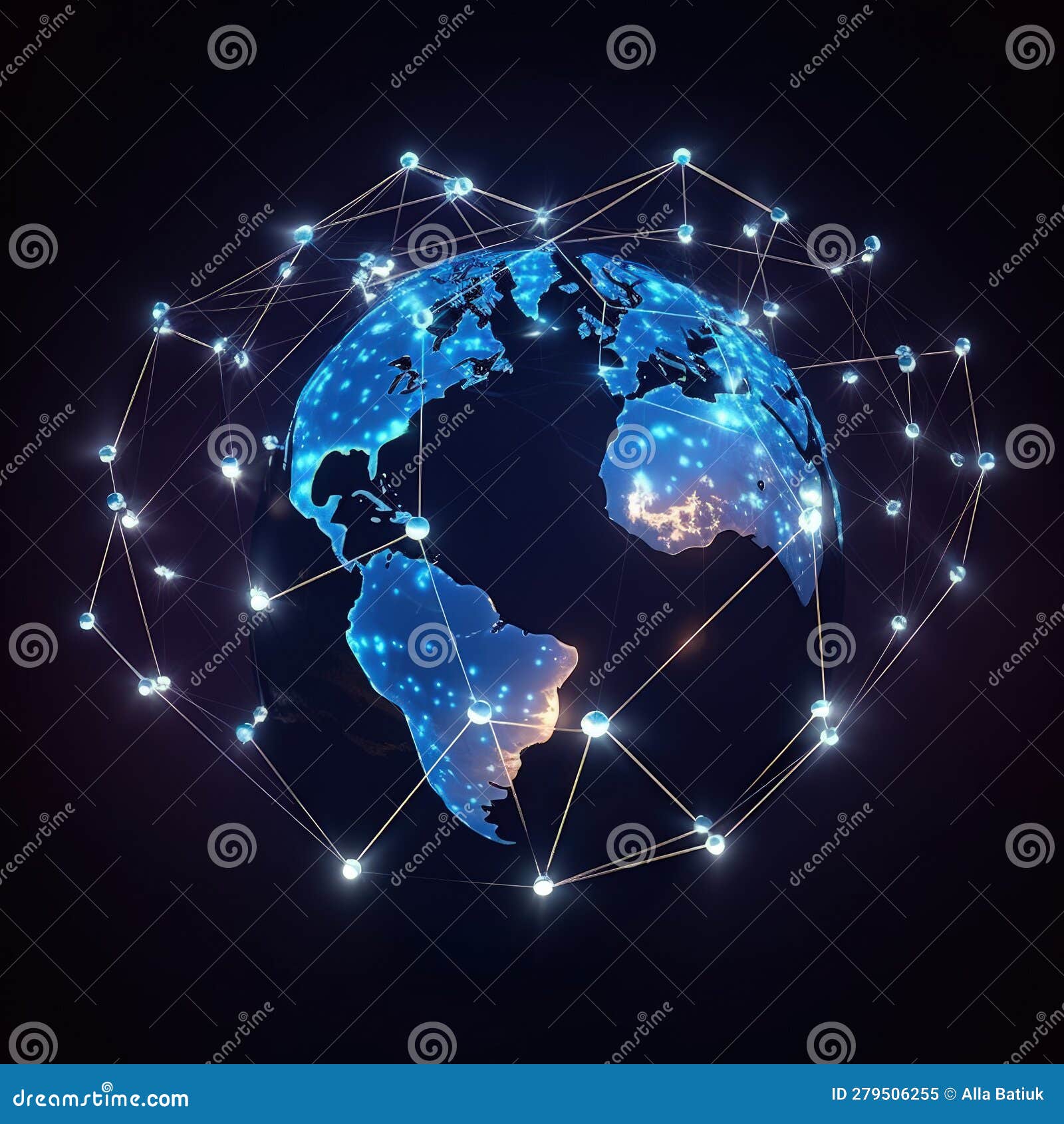 Innovative Communication Tech, Concept of a Globally Connected World ...