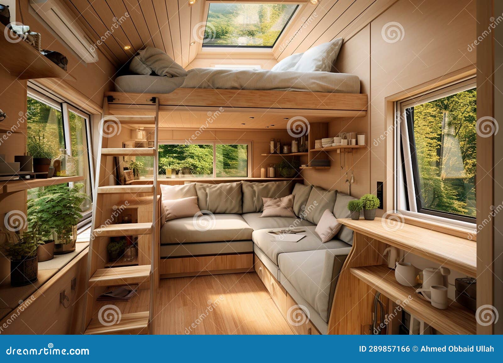 Innovative Compact Living Space Design. Generative by Ai Stock Photo ...
