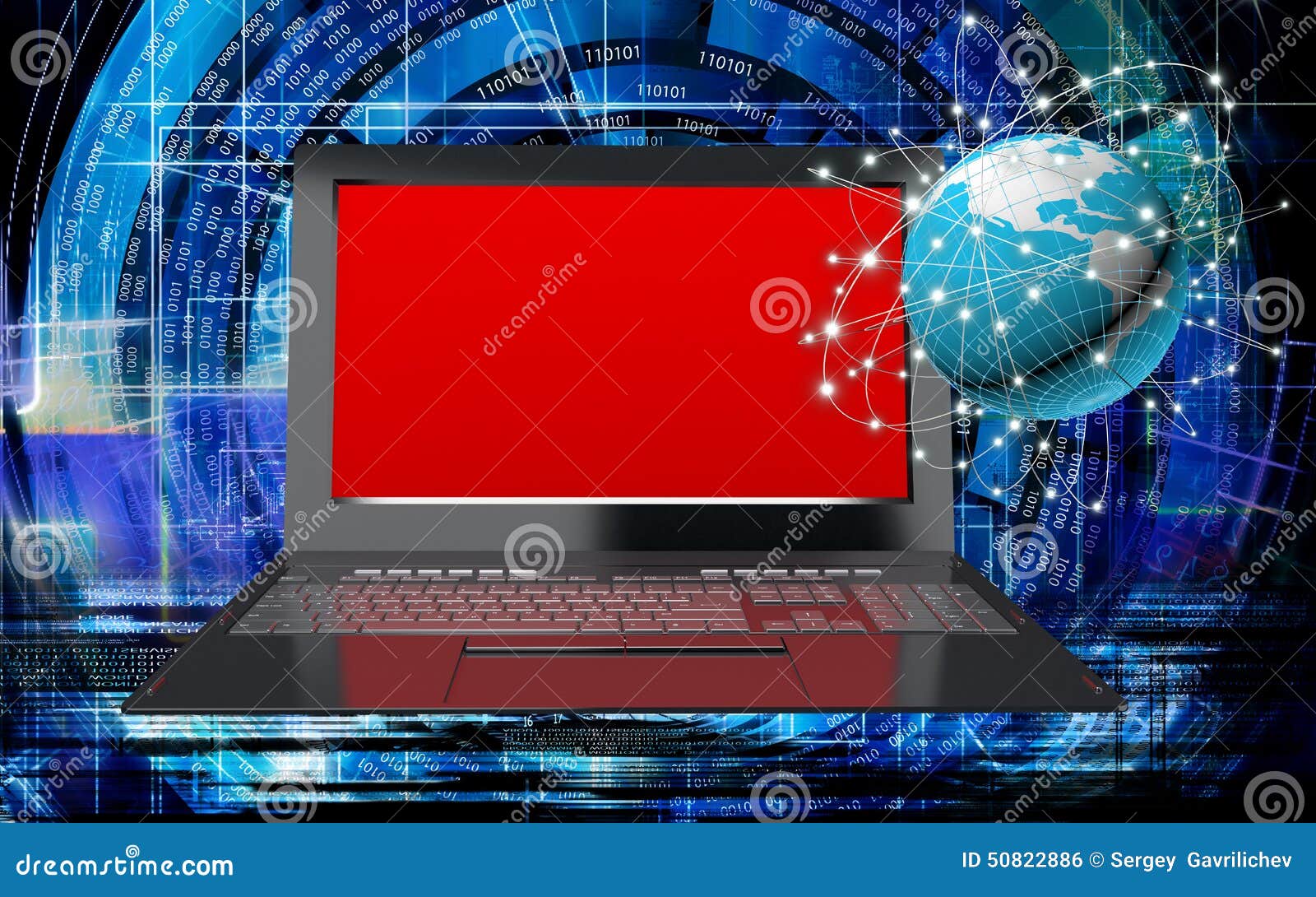 Innovative Computer Internet Technology for Business Stock Illustration ...