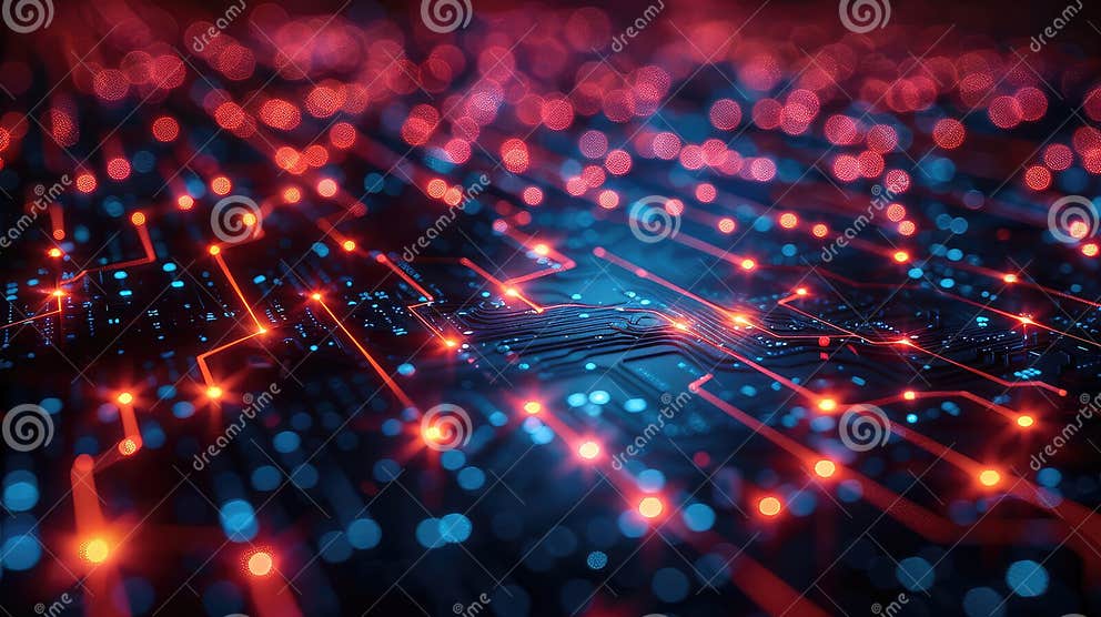 Innovative Concept of Data Transmission and Encryption, Ideal for Tech ...