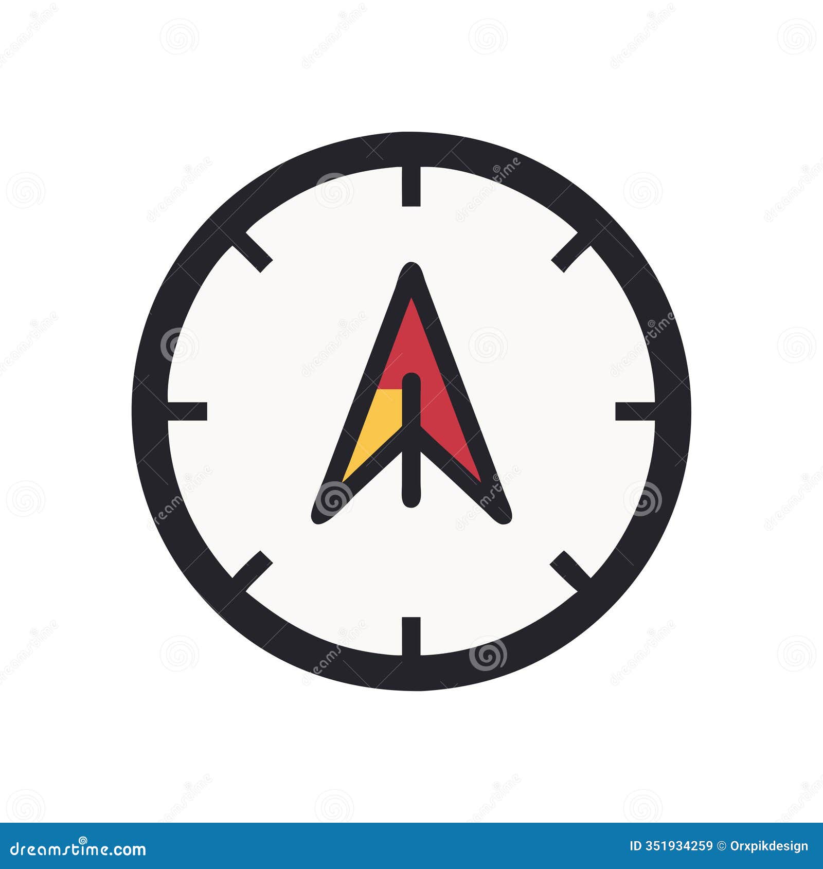 Innovative Compass Needle Concept Icon Stock Vector - Illustration of ...