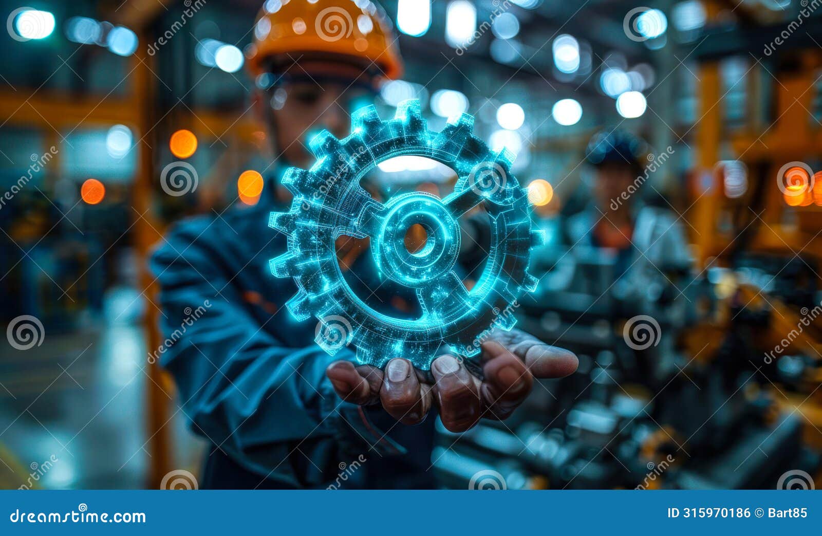 Innovative Concept of Work Safety Standards Displayed As a Virtual Gear ...