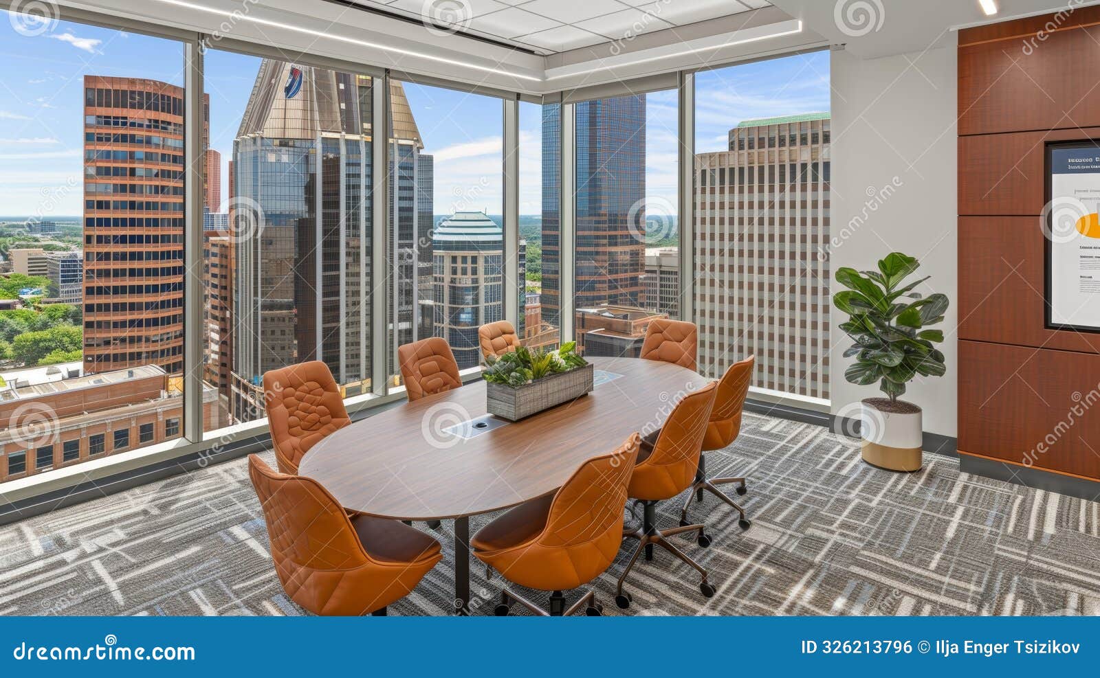 Innovative Conference Room Design Featuring Modern Long Tables And ...
