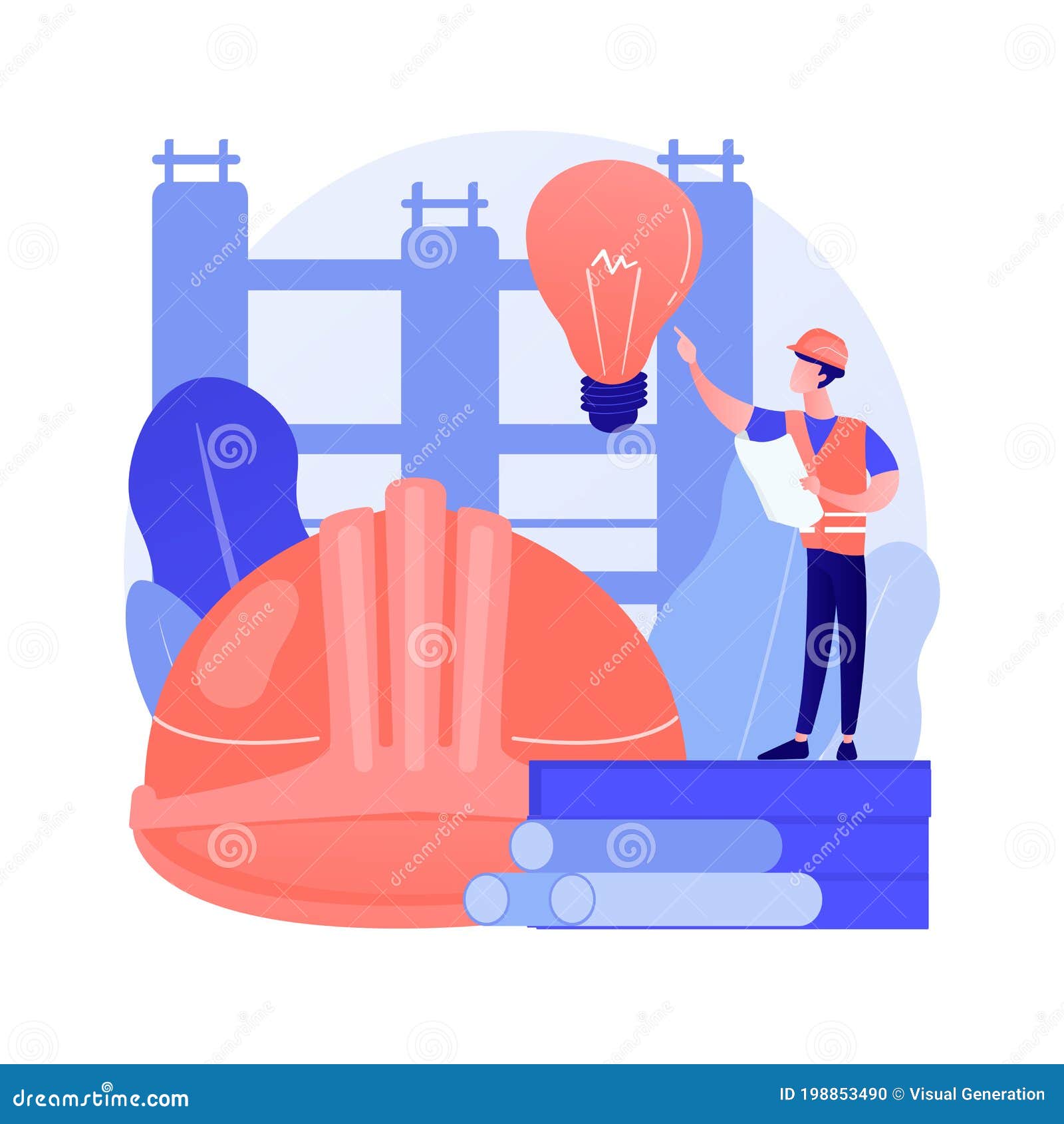 Innovative Construction Materials Abstract Concept Vector Illustration ...