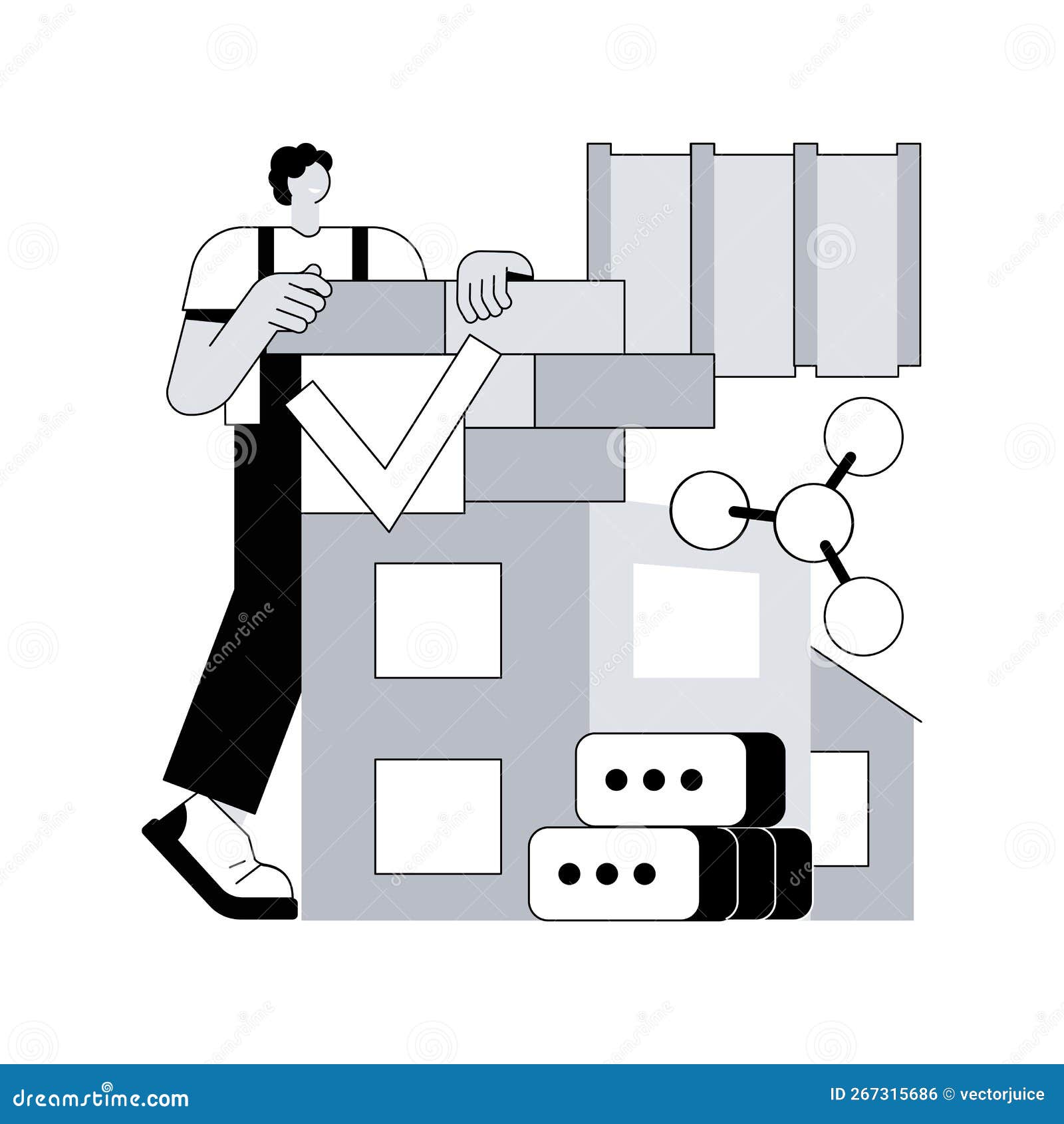 Innovative Construction Materials Abstract Concept Vector Illustration Stock Vector ...