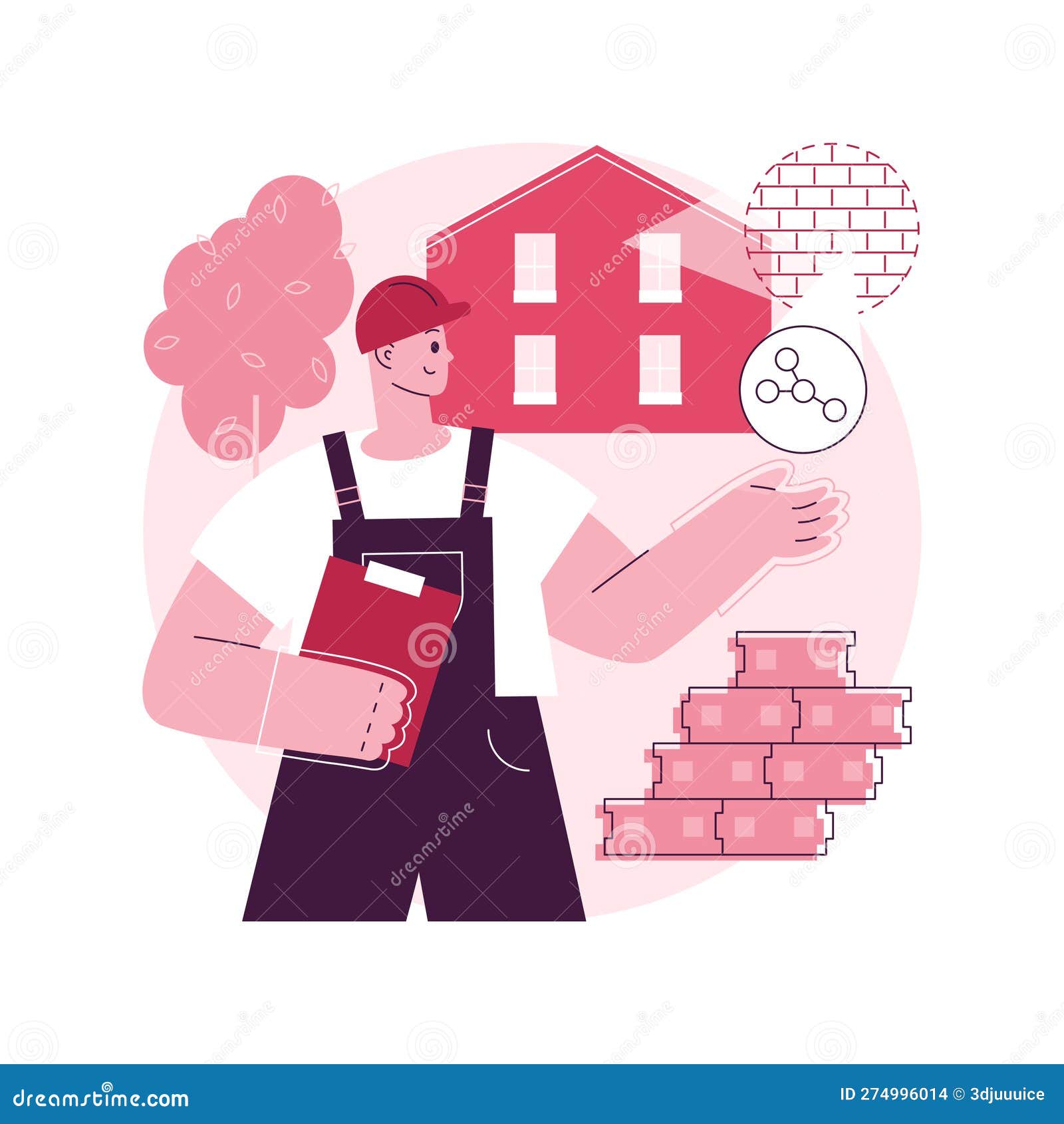 Innovative Construction Materials Abstract Concept Vector Illustration ...