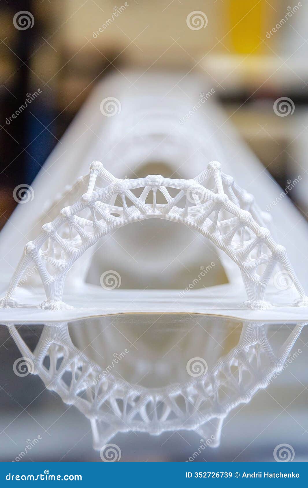 Innovative 3D Printed Bridge Prototype Showcasing Complex Geometric ...