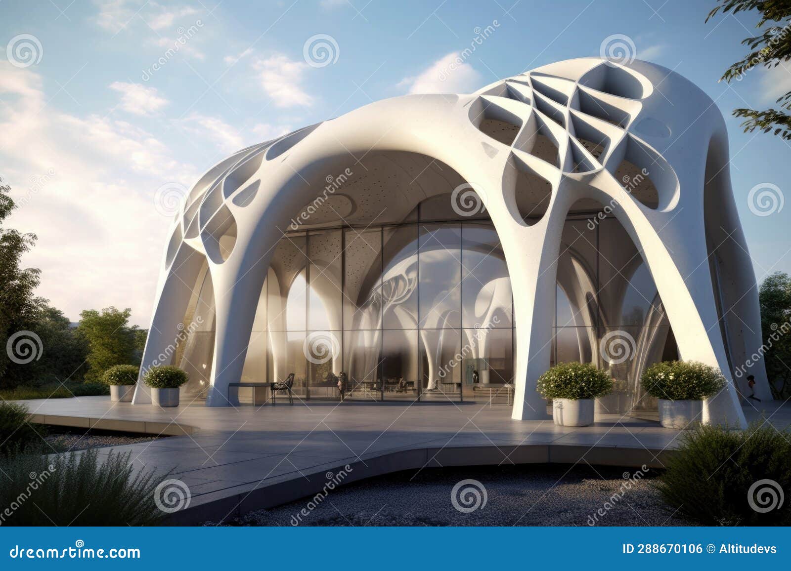 Innovative 3d-printed Building Concept in Ar Stock Photo - Image of ...