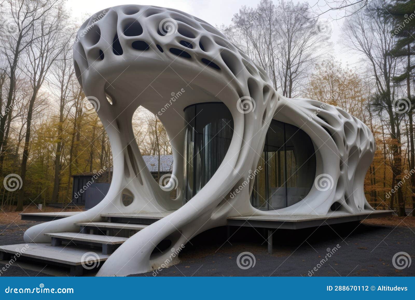Innovative 3d-printed Building Concept in Ar Stock Photo - Image of ...