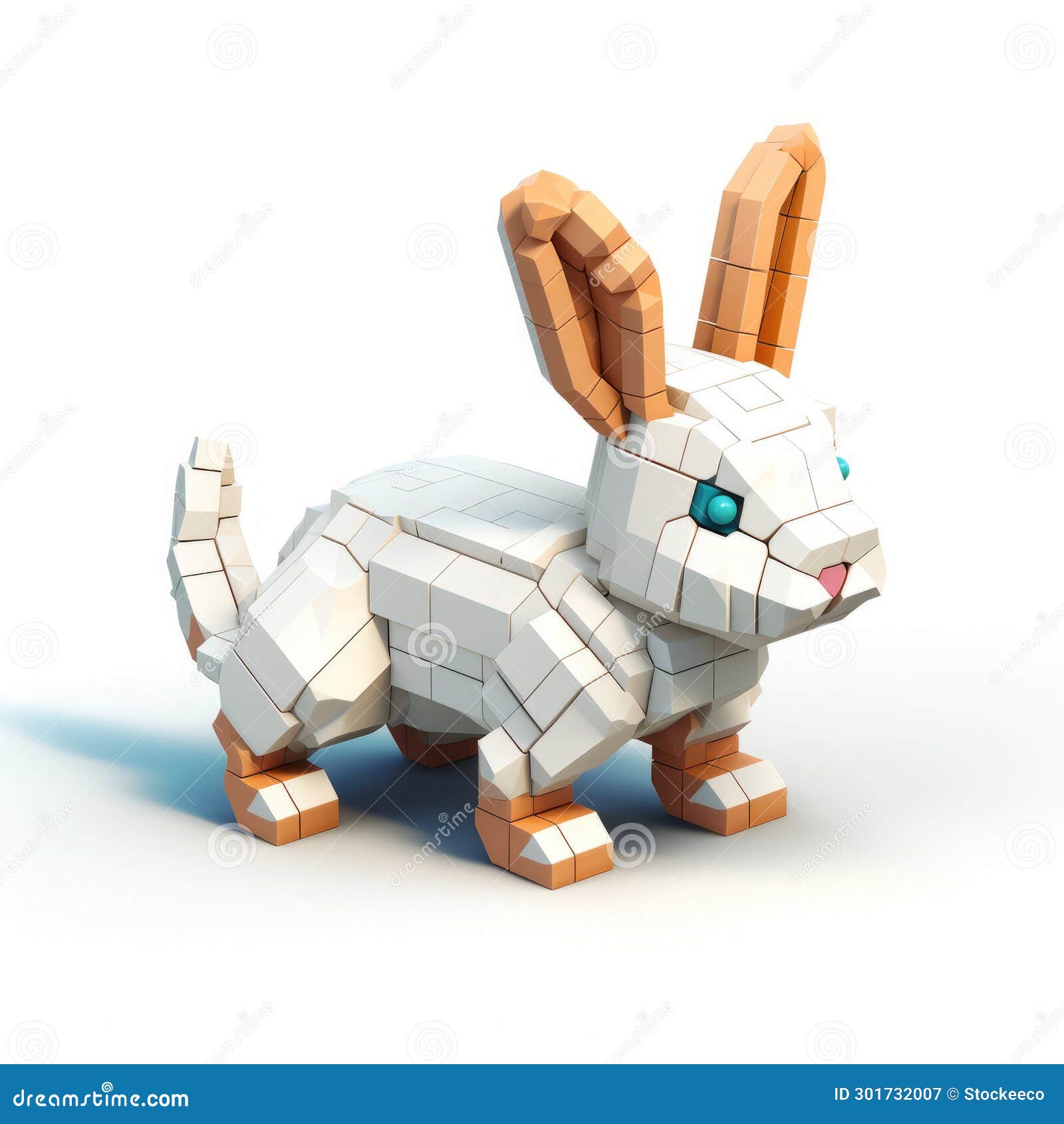Innovative 3d Rabbit Model for Minecraft with Puzzle-like Elements ...