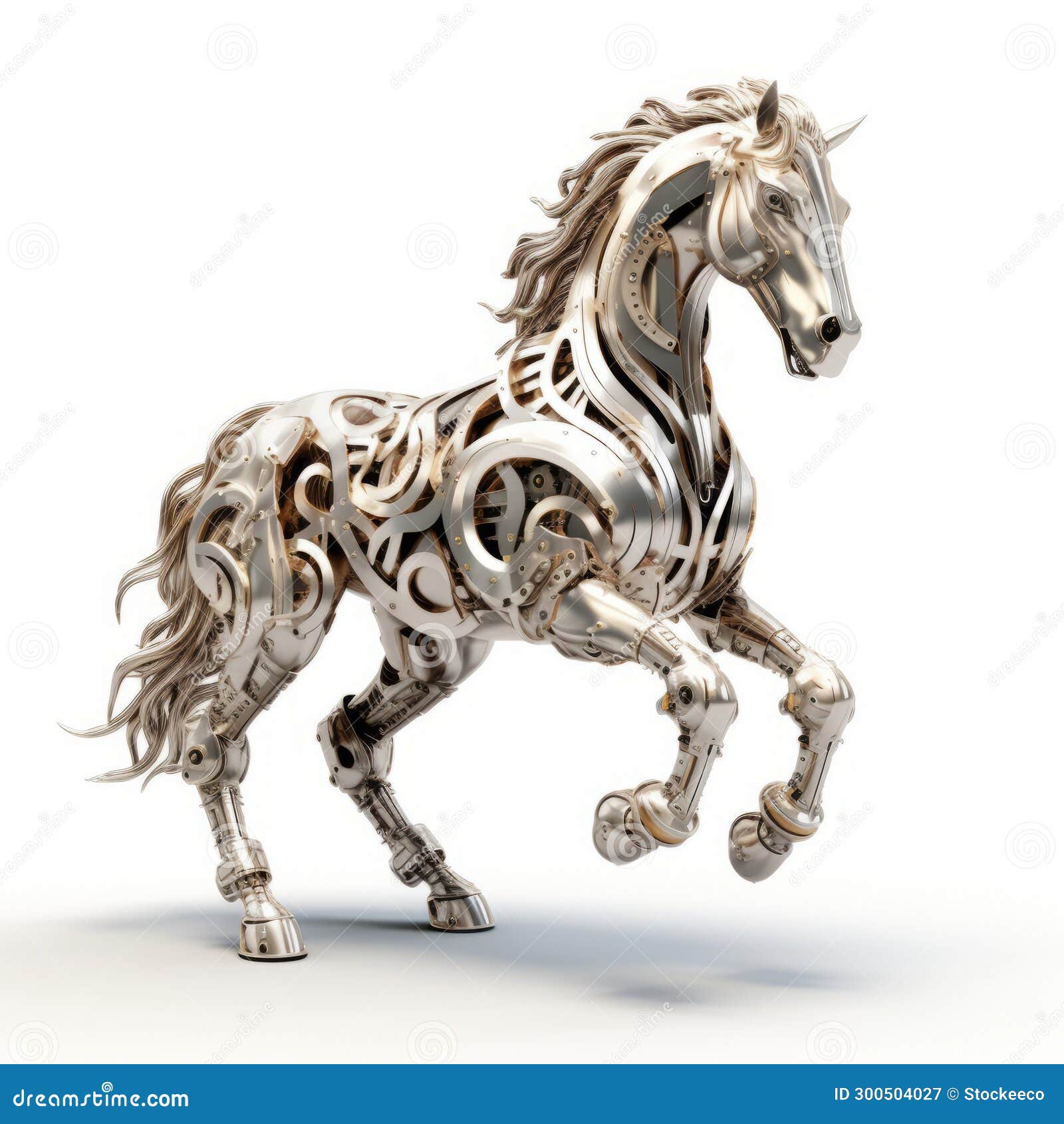 Innovative 3d Rendering of Mechanical Horse in Signe Vilstrup Style ...