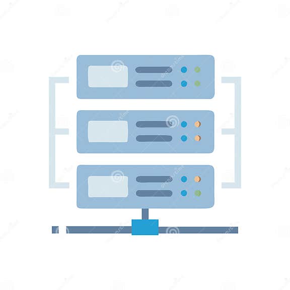 Innovative Data Center Design Icon Stock Illustration - Illustration of ...