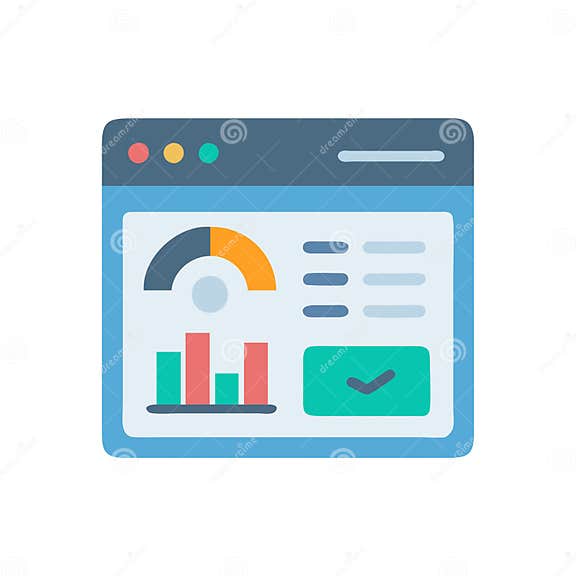 Innovative Dashboard Design Icon Stock Illustration - Illustration of ...