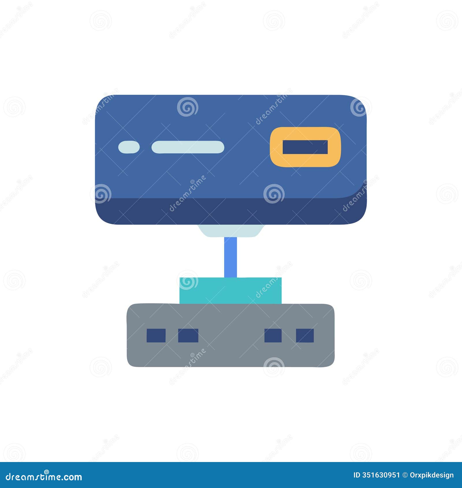 Innovative Docking Station Design Icon Cartoon Vector | CartoonDealer ...