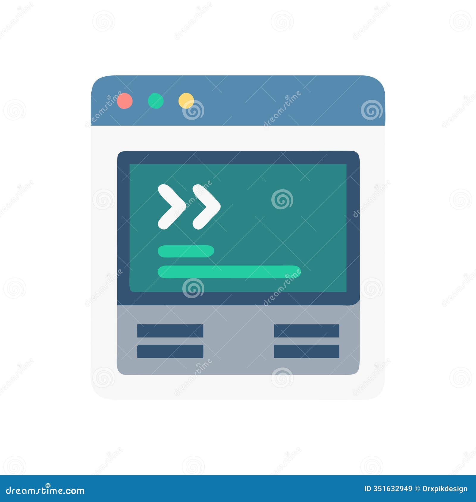 Innovative Terminal Emulator Design Icon Stock Illustration ...