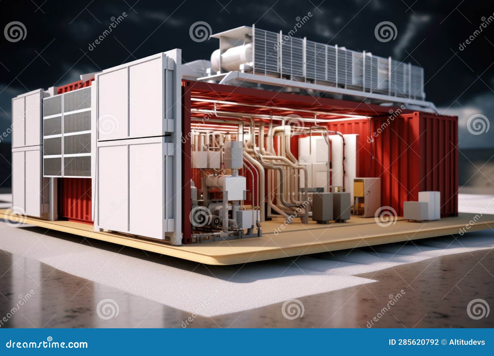 Innovative Design of Large-scale Energy Storage Technology Stock Photo ...