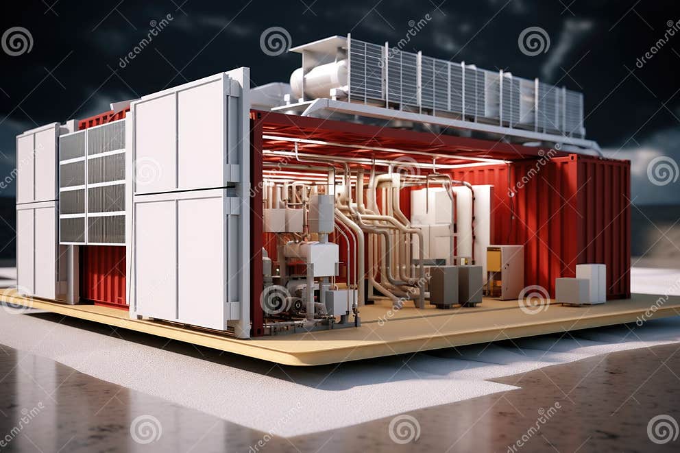 Innovative Design of Large-scale Energy Storage Technology Stock Photo ...