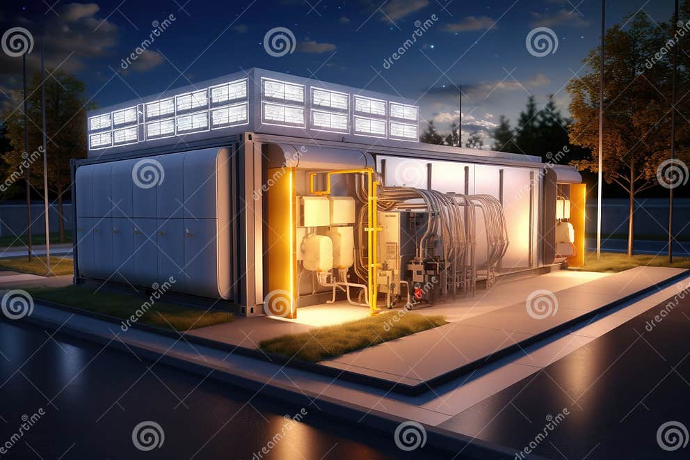 Innovative Design of Large-scale Energy Storage Technology Stock Photo ...