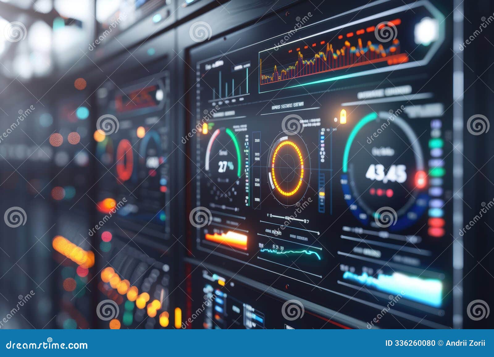 Innovative Digital Dashboard Displaying Energy Consumption and ...