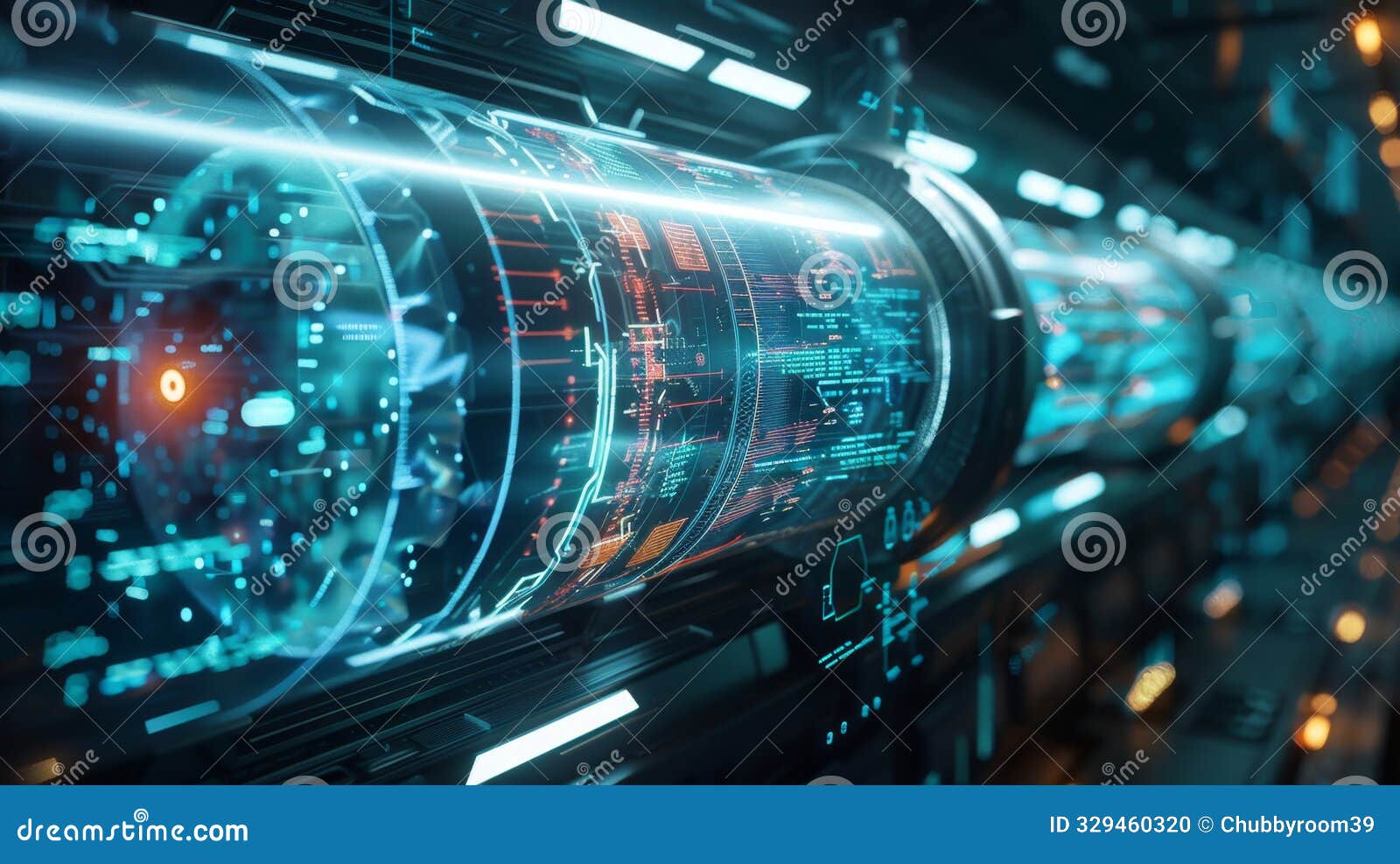 Innovative Display Showcasing Clean Energy Flow and Technical Diagrams ...