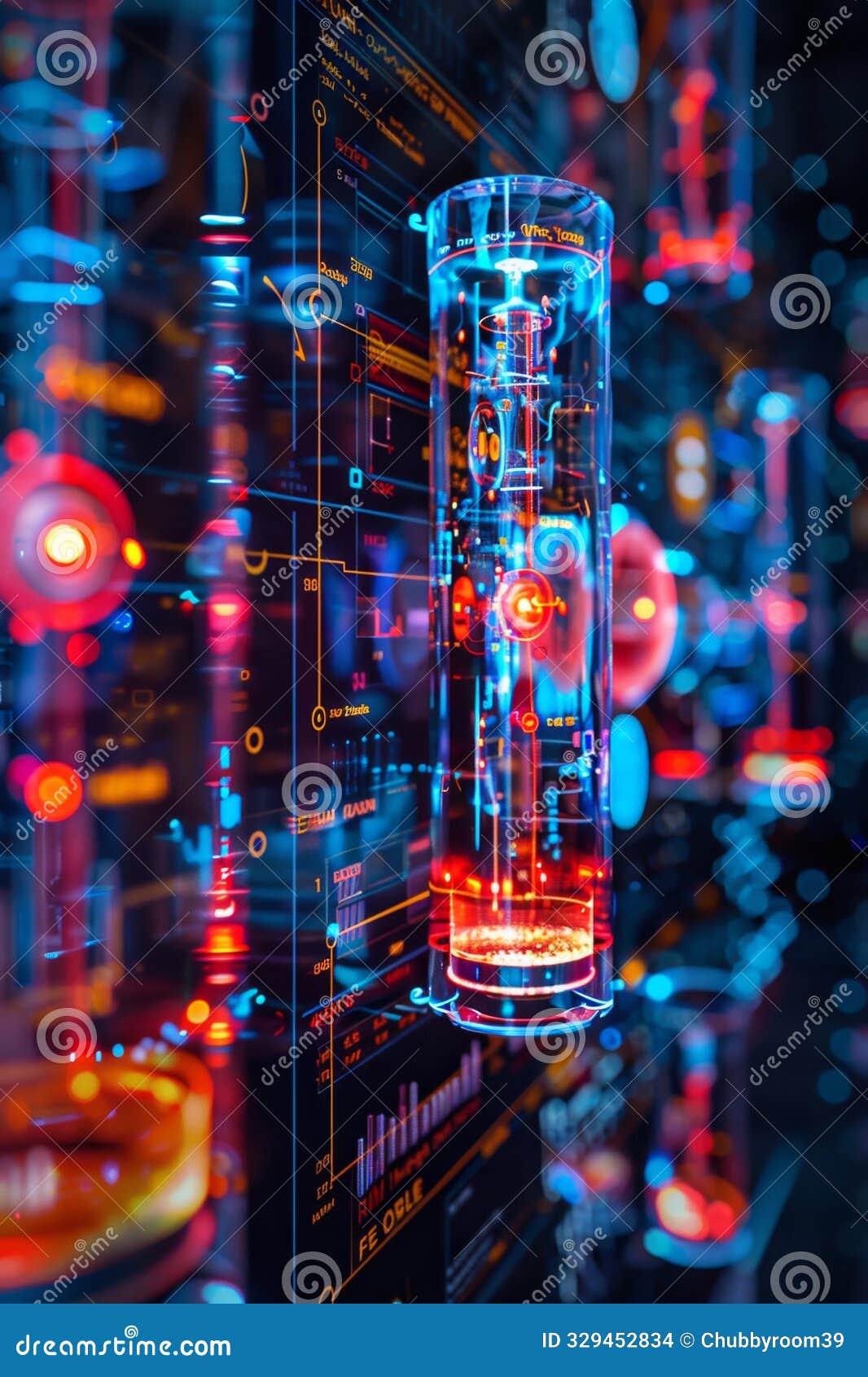 Innovative Display Showcasing Clean Energy with Visible Energy Flow and ...