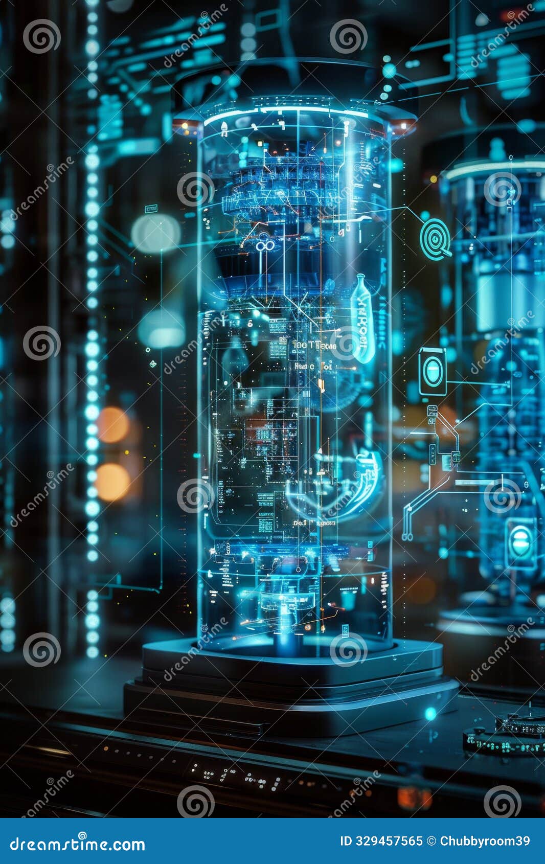 Innovative Display Showing Clean Energy Flow with Hydrogen Fuel Cells ...