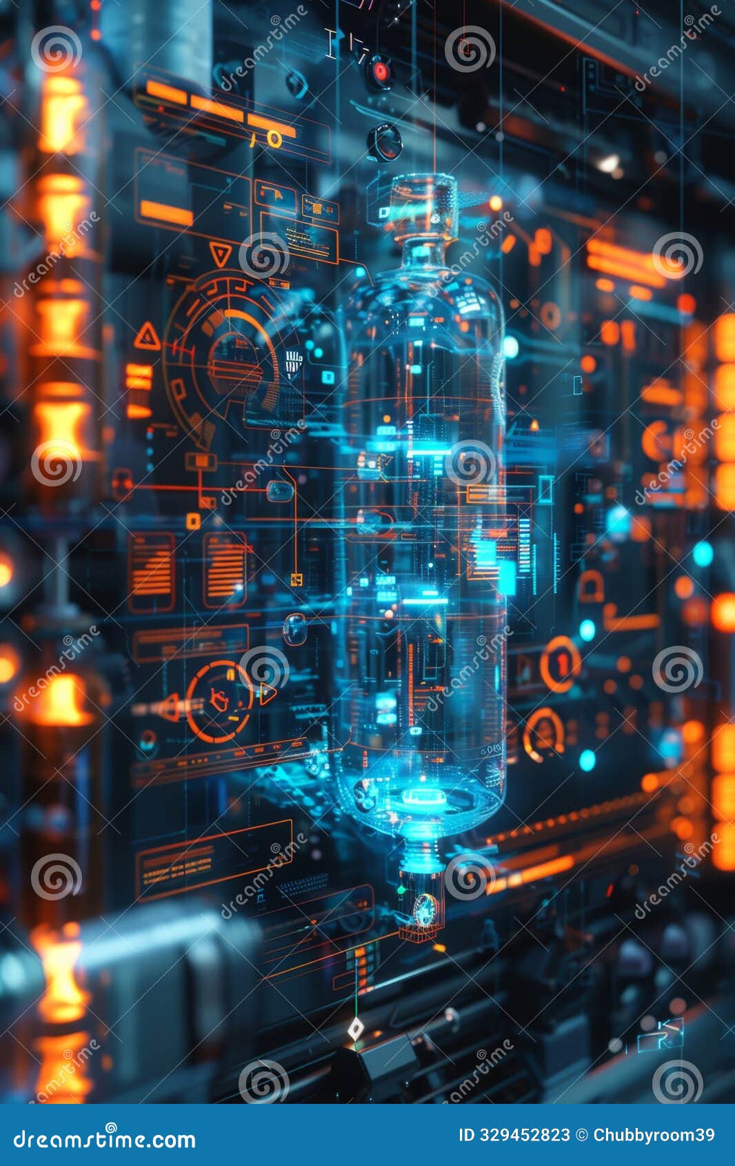 Innovative Display Showing Energy Flow with Technical Diagrams for ...