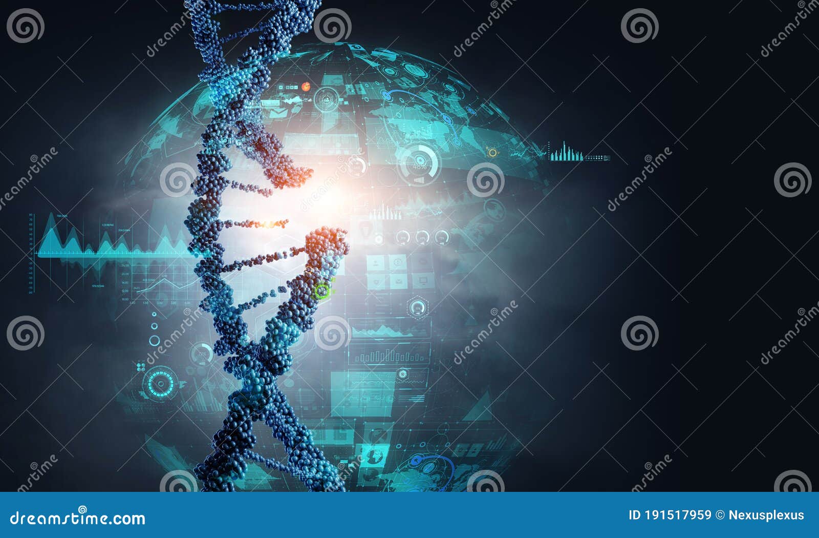 Innovative DNA Technologies in Science and Medicine Stock Image - Image ...