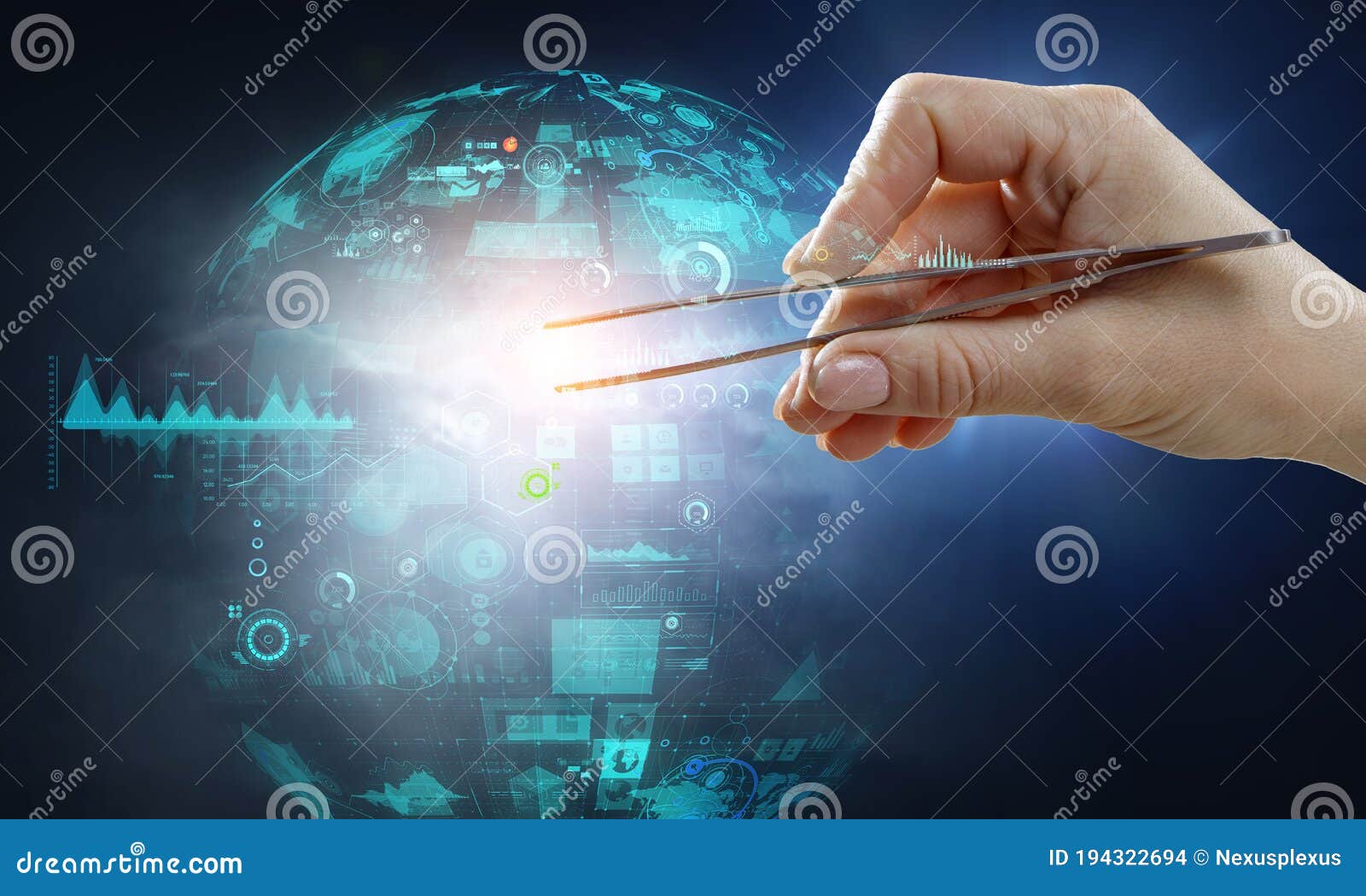 Innovative DNA Technologies in Science and Medicine Stock Photo - Image ...