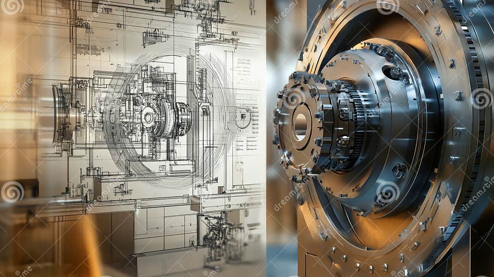 Innovative Engineering Collage Showcasing Modern Machine Tools in a ...