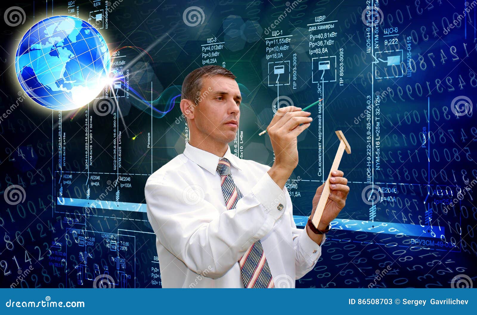 Innovative Engineering Technoogy Stock Image - Image of analysis ...