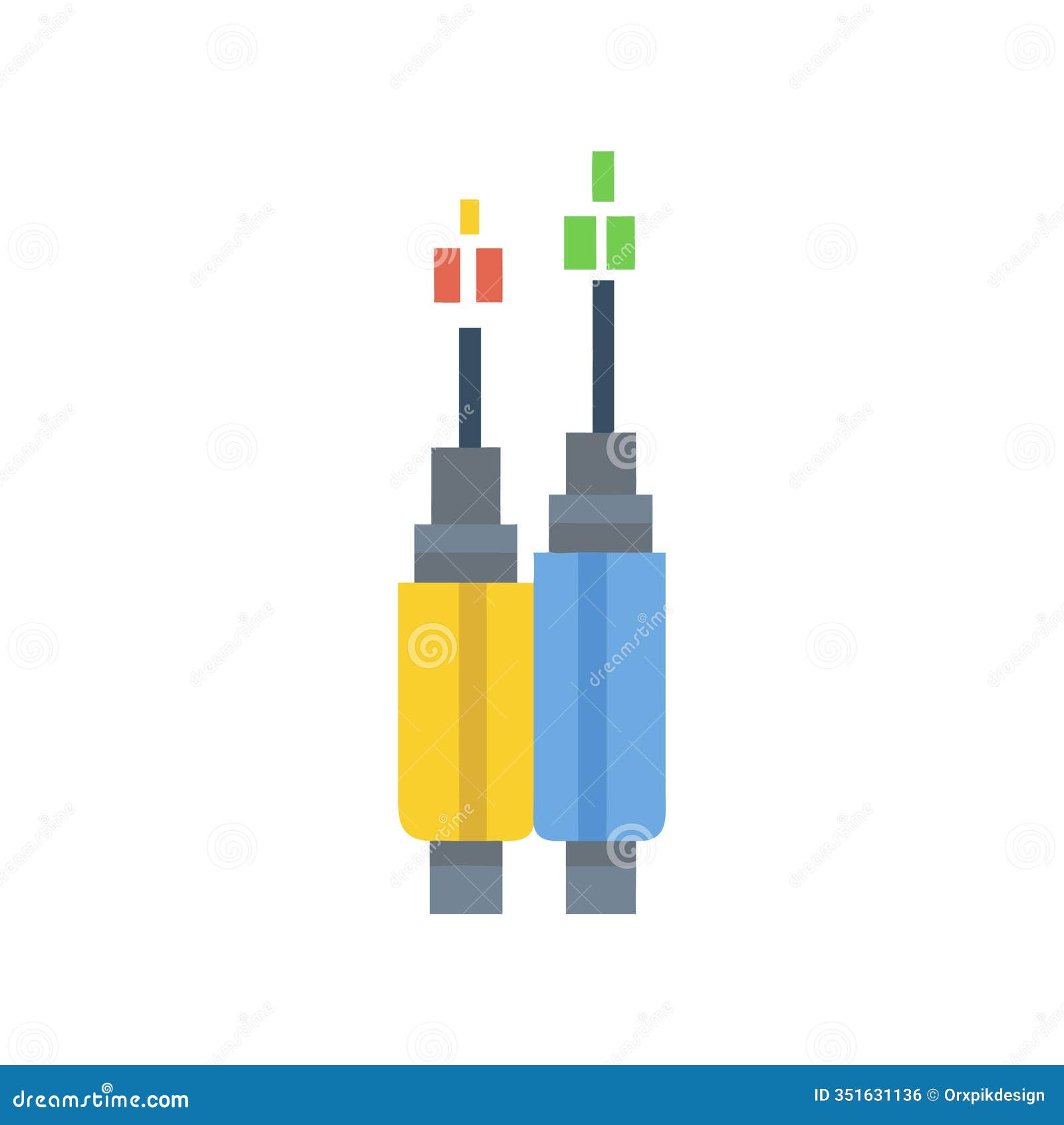 Innovative Fiber Optic Cable Design Icon Stock Illustration ...