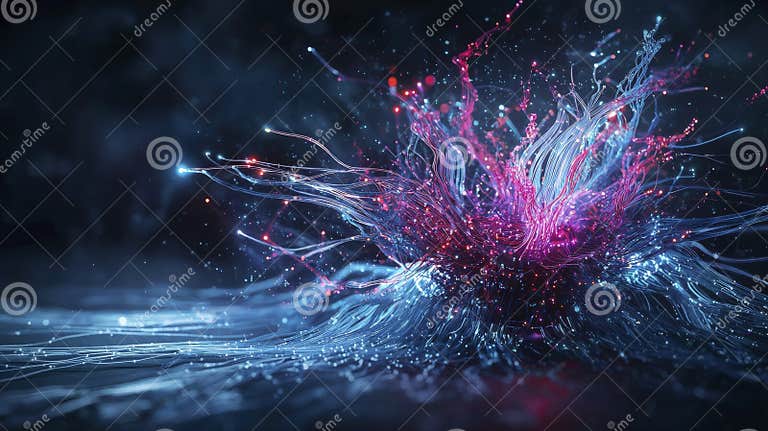 Innovative Fiber Optic Internet Development Tech Industry Artistic ...