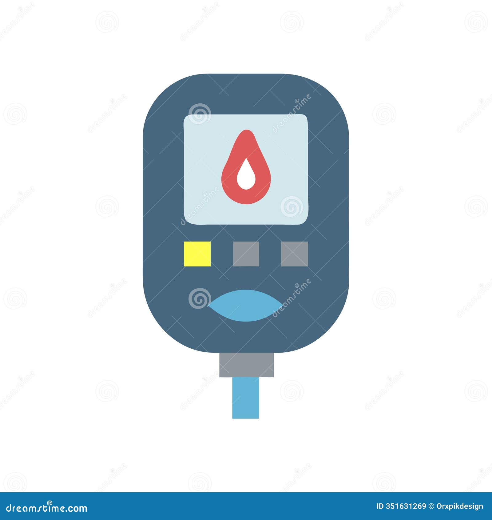 Innovative Glucometer Design Icon Stock Illustration - Illustration of ...