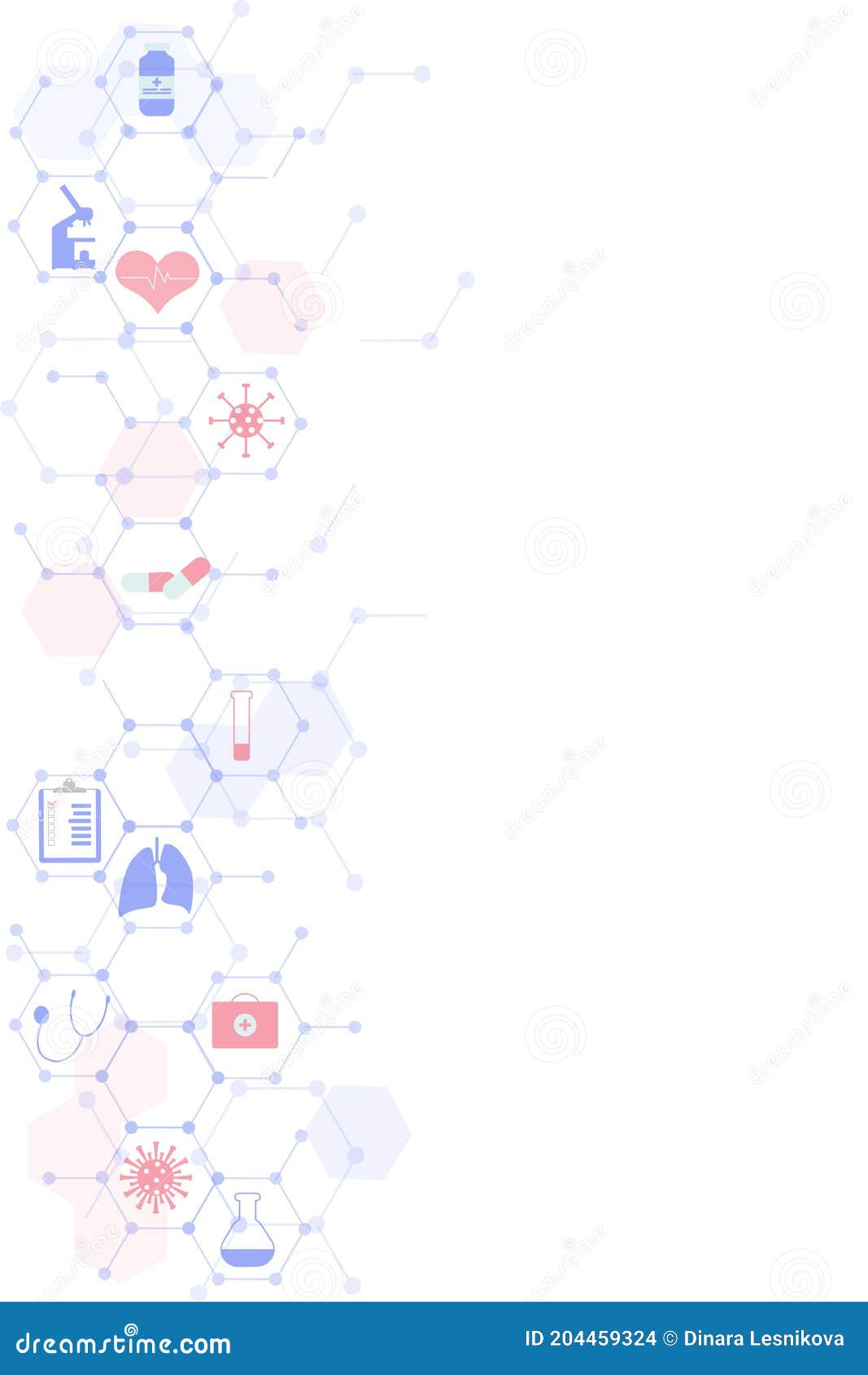 Medical Background with Icons and Symbols. Stock Vector - Illustration ...