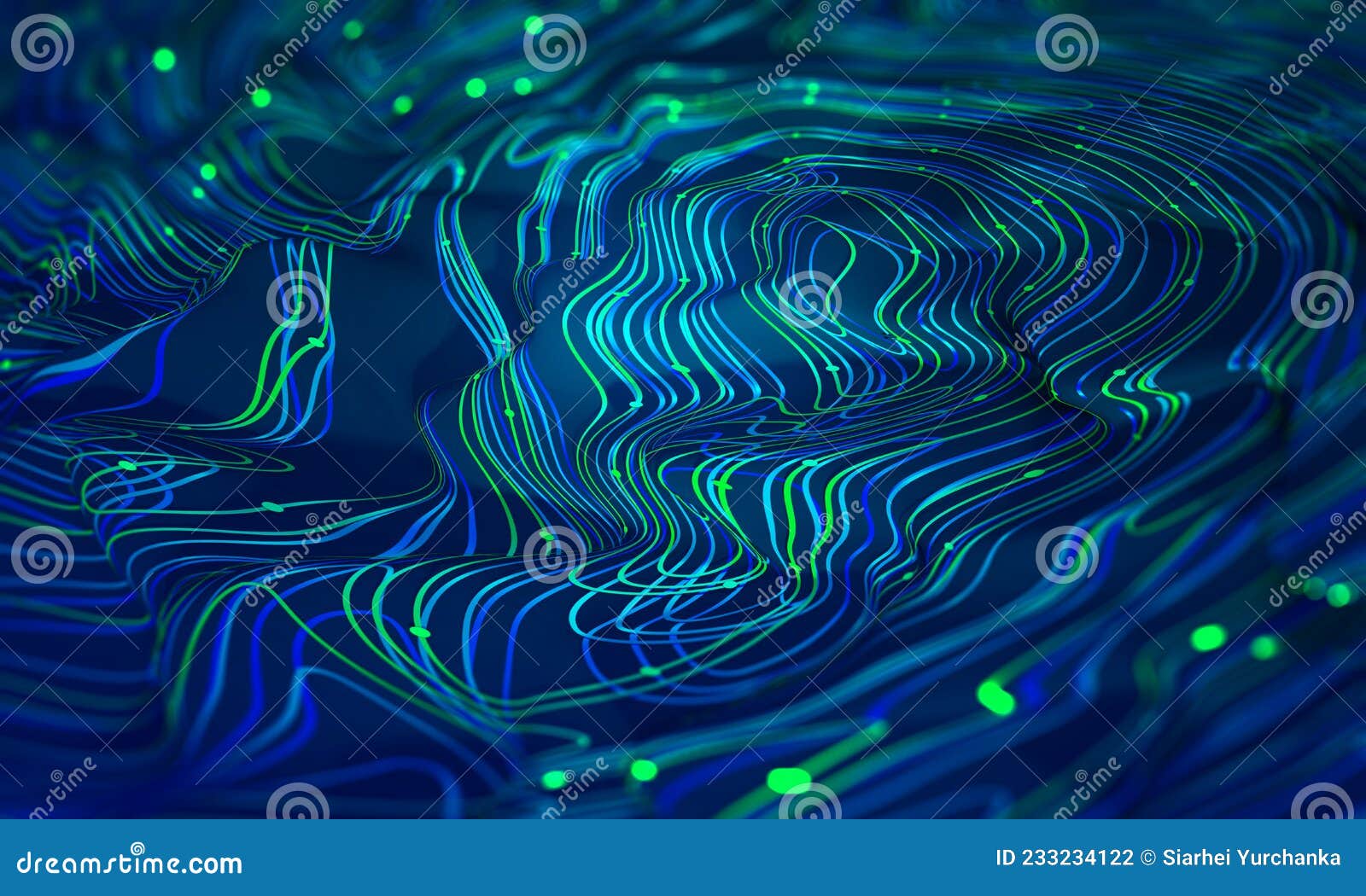 Intertwining Streams Of Information. Cyber Funnel, Data Vortex, Neural ...