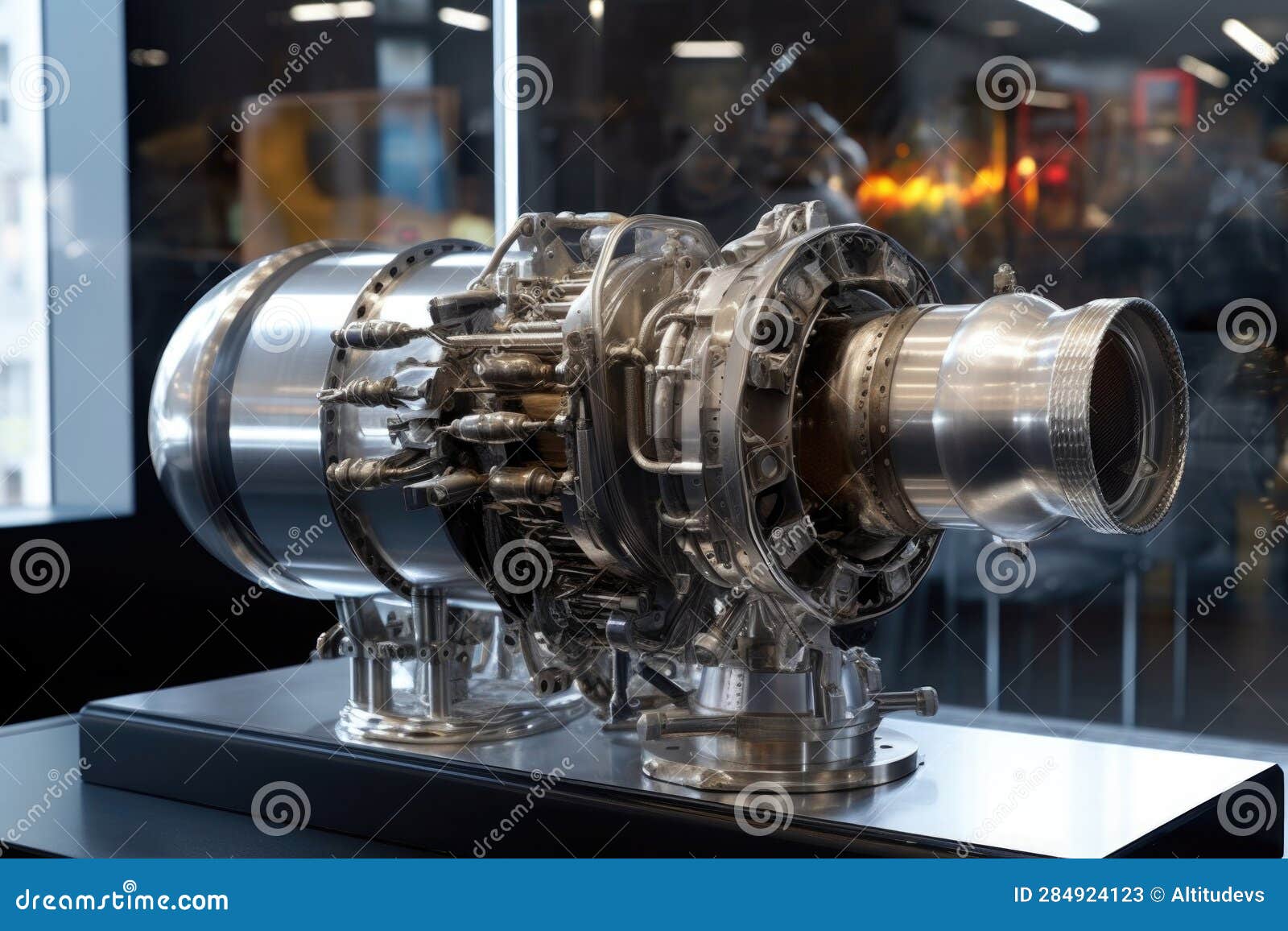 Innovative Hybrid Rocket Engine Technology Display Stock Illustration ...
