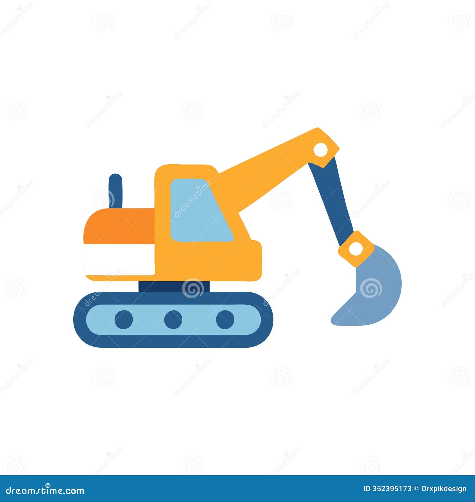 Innovative Backhoe Icon Design Stock Illustration - Illustration of ...