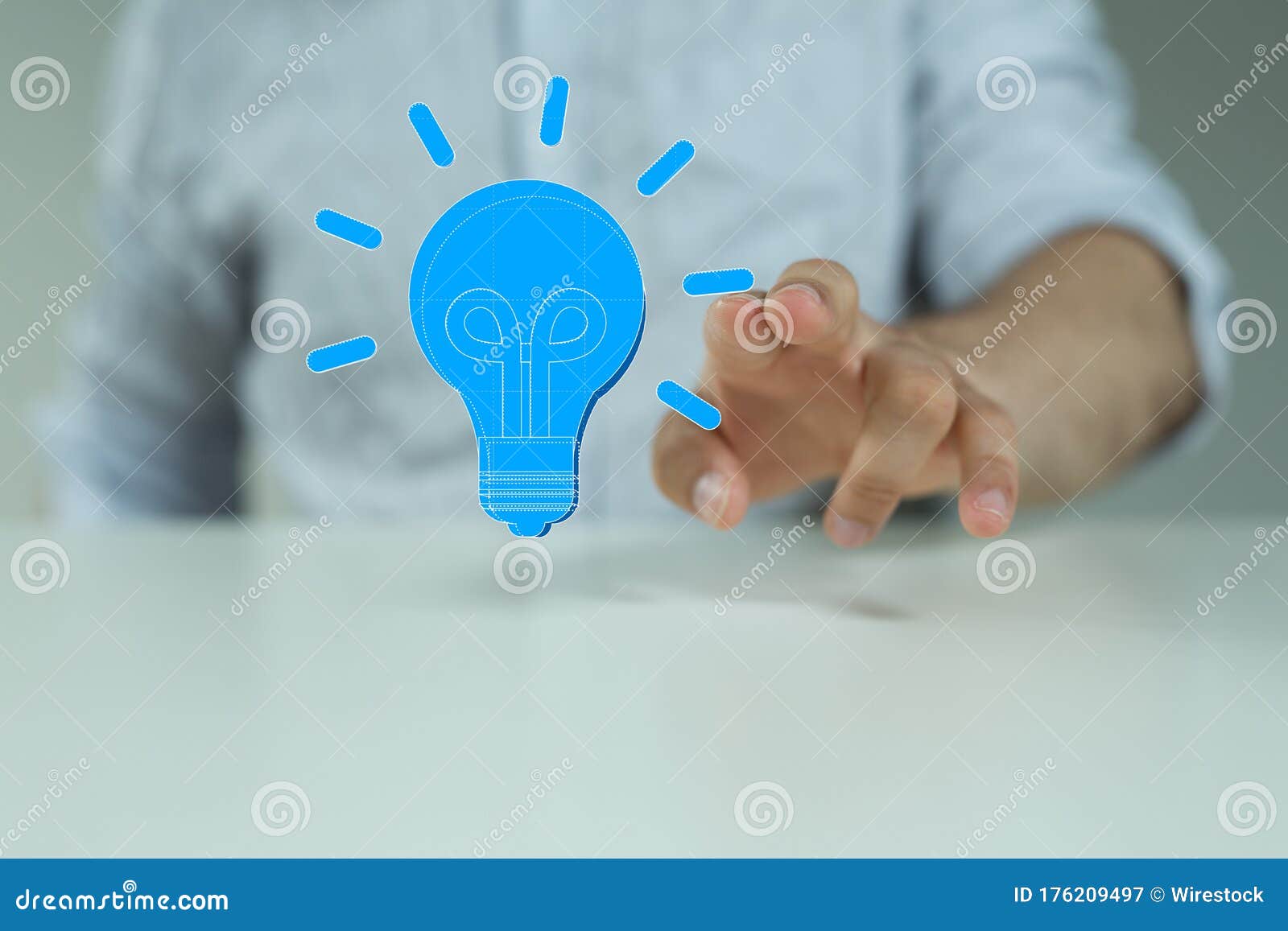A Innovative Idea in Business - Hand Concept Design Stock Image - Image ...